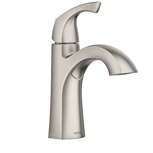 Moen Lindor Spot Resist Brushed Nickel One-Handle High Arc Bathroom ...