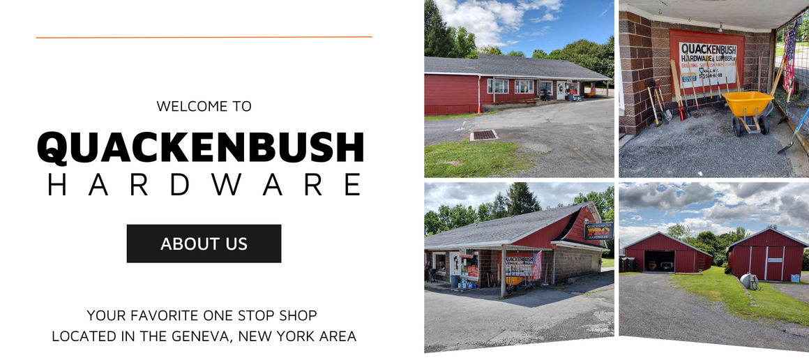 Hardware, Plumbing Supplies, Seamless Gutters - Quackenbush Hardware